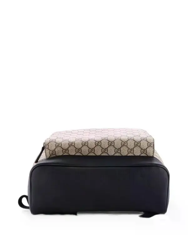 Gucci Zip Pocket Gg Coated Canvas Medium Backpack