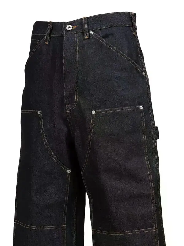 DAIRIKU Rigid Double-knee Jeans