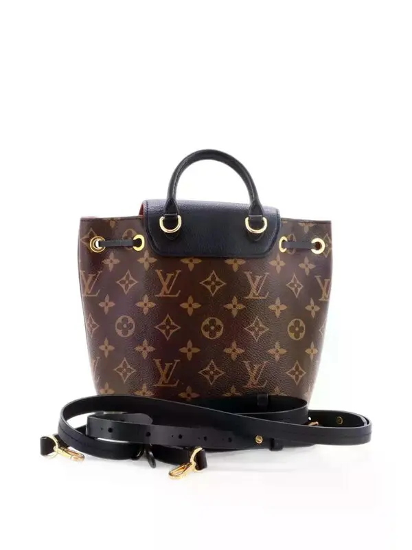LOUIS VUITTON Montsouris Nm Monogram Canvas With Leather Backpack