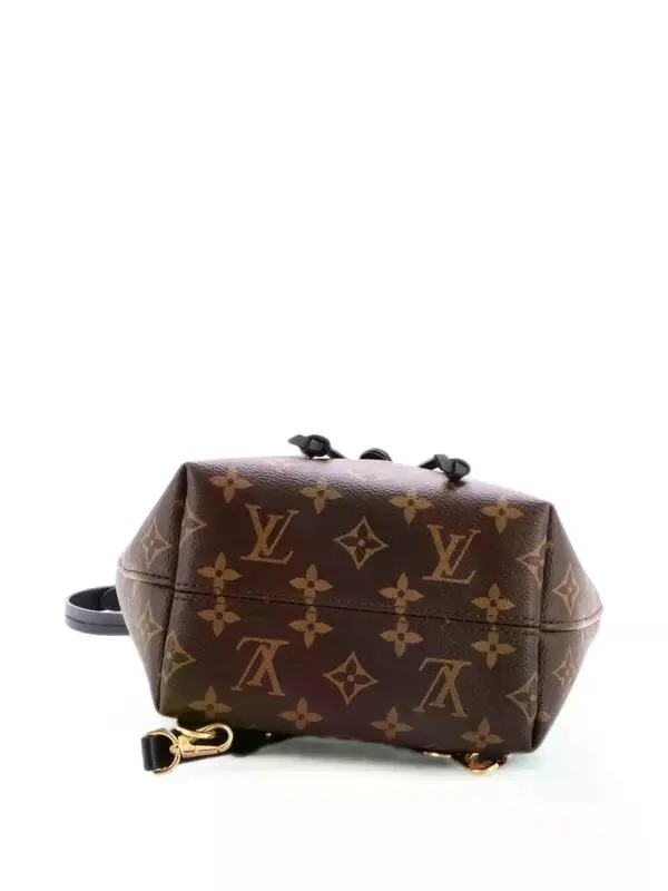 LOUIS VUITTON Montsouris Nm Monogram Canvas With Leather Backpack