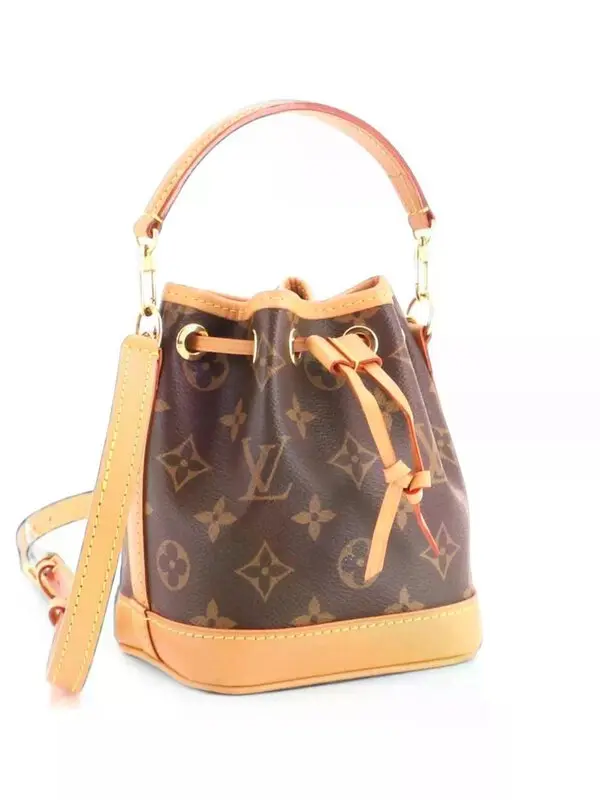 LOUIS VUITTON Monogram Canvas Nano Bucket Bag - Brown