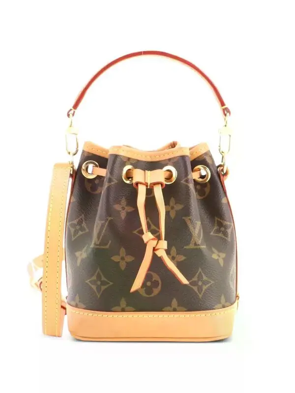LOUIS VUITTON Monogram Canvas Nano Bucket Bag - Brown