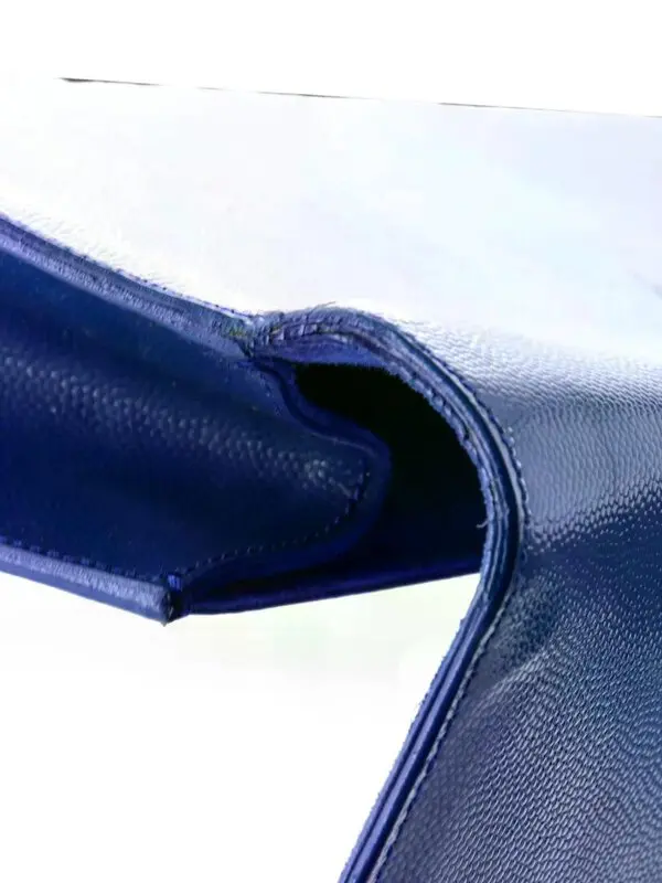 Saint Laurent Classic Monogram Leather Long Clutch Bag - Blue