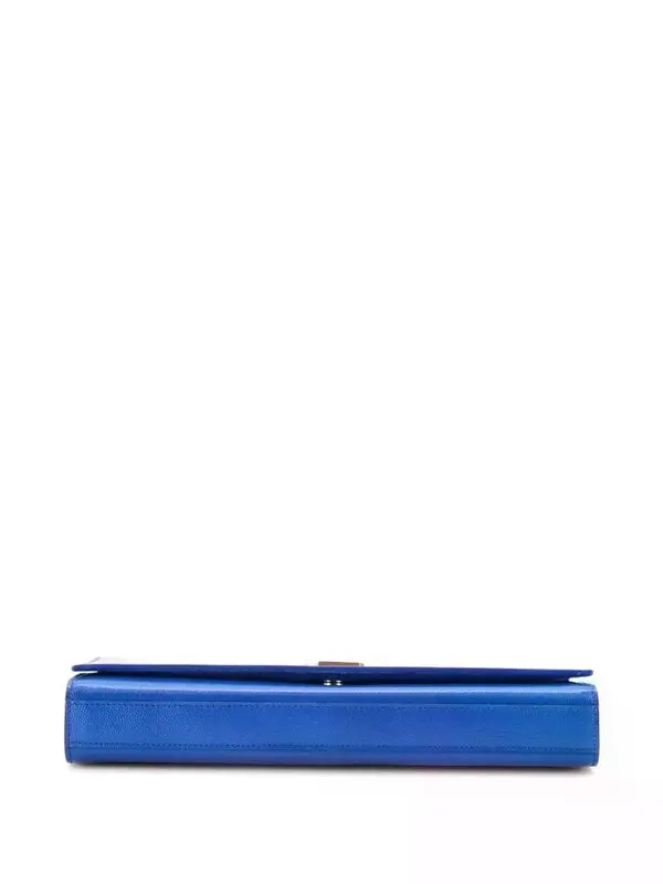 Saint Laurent Classic Monogram Leather Long Clutch Bag