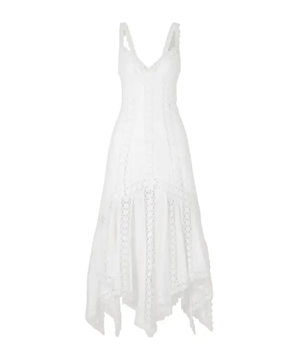 Charo Ruiz Ibiza Blossel Asymmetric-hem Midi Dress