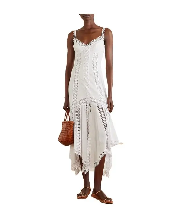 Charo Ruiz Ibiza Blossel Asymmetric-hem Midi Dress