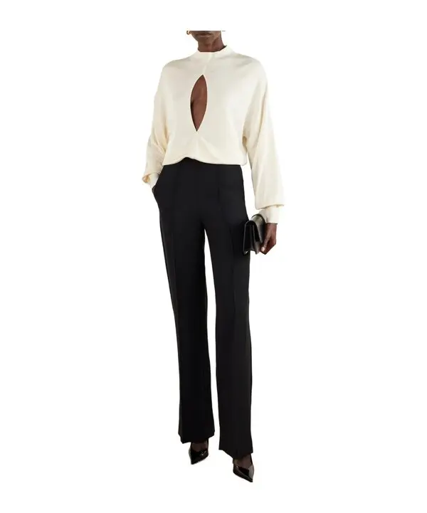 Galvan Cream Turtleneck Bodysuit
