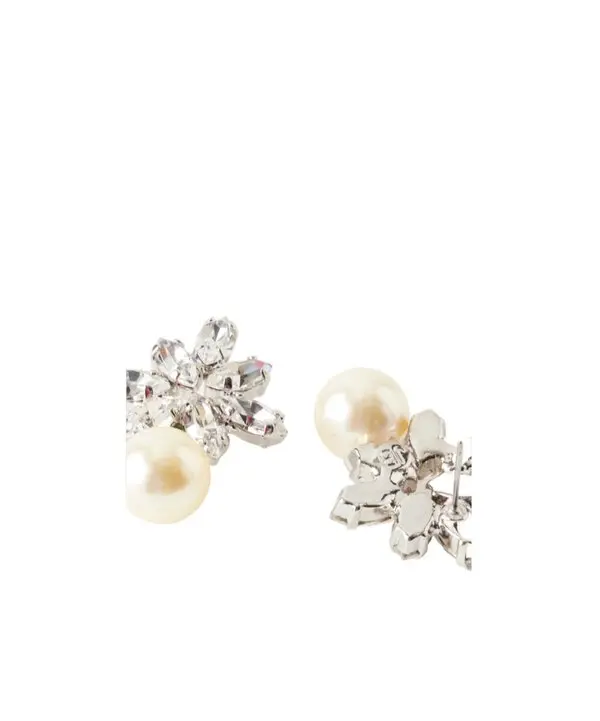 JENNIFER BEHR Silver-tone Crystal Earrings