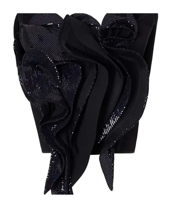 Maticevski Sequin-embellished Georgette Blouse - Black