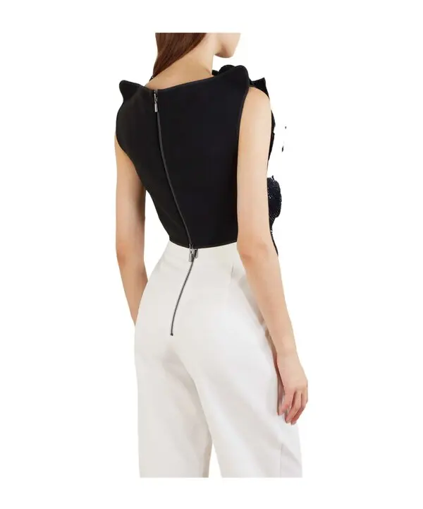 Maticevski Sequin-embellished Georgette Blouse