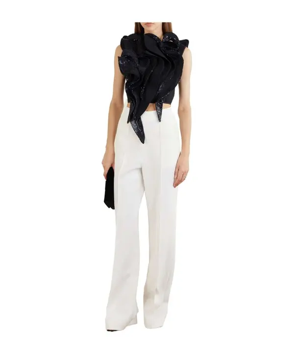 Maticevski Sequin-embellished Georgette Blouse