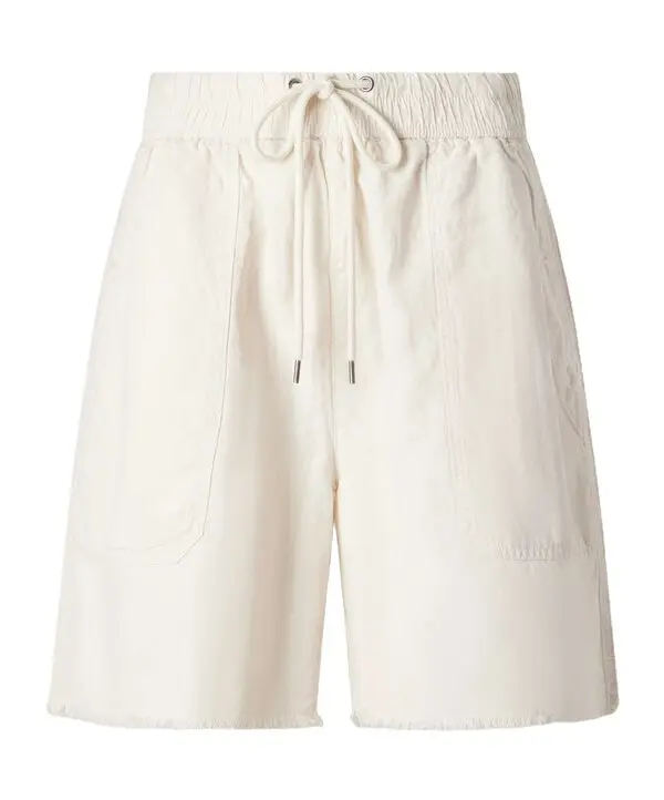 JAMES PERSE Cotton-blend High-rise Utility Shorts