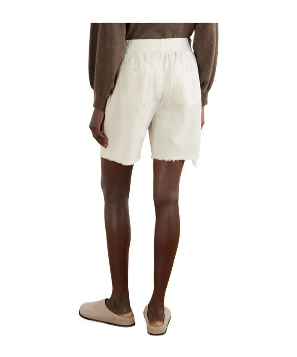 JAMES PERSE Cotton-blend High-rise Utility Shorts