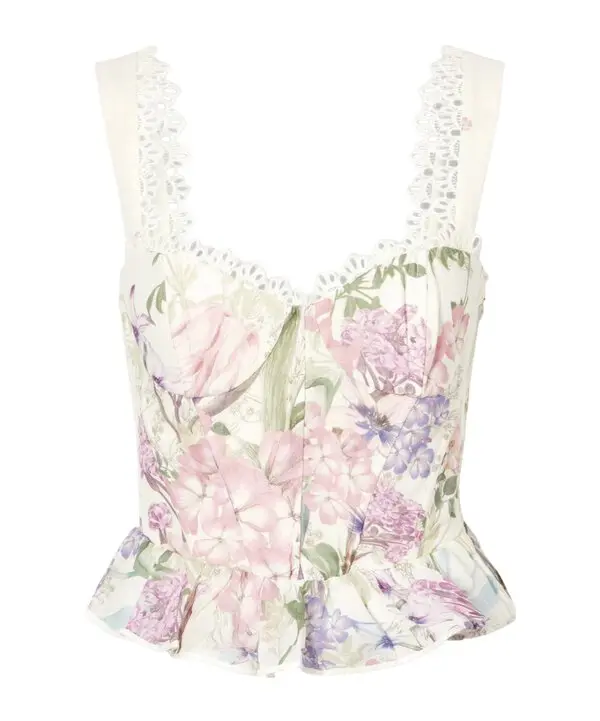 Charo Ruiz Ibiza Floral Print Camisole Top - No