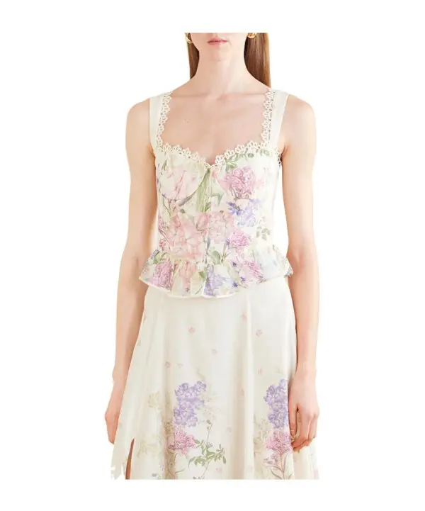 Charo Ruiz Ibiza Floral Print Camisole Top