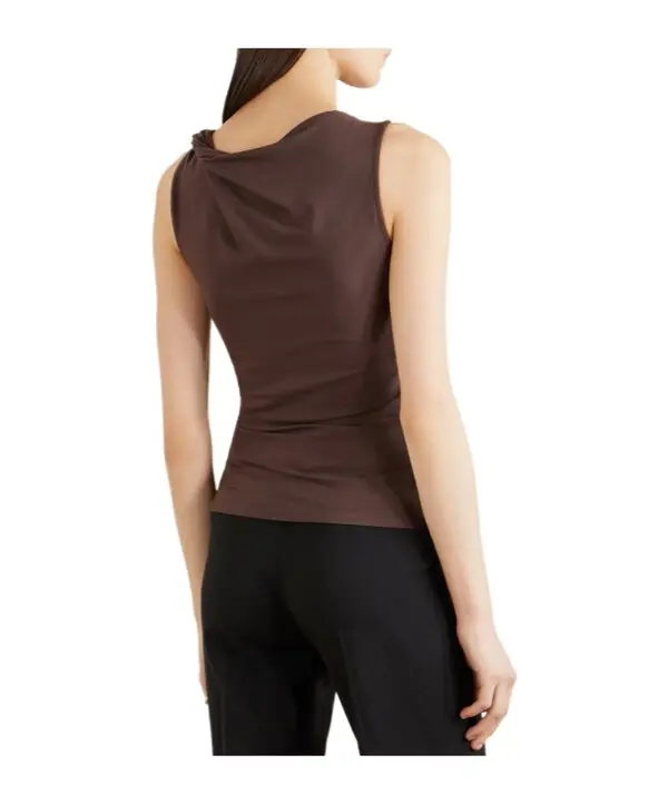 Veronica Beard Twisted Lyocell-blend Jersey Top