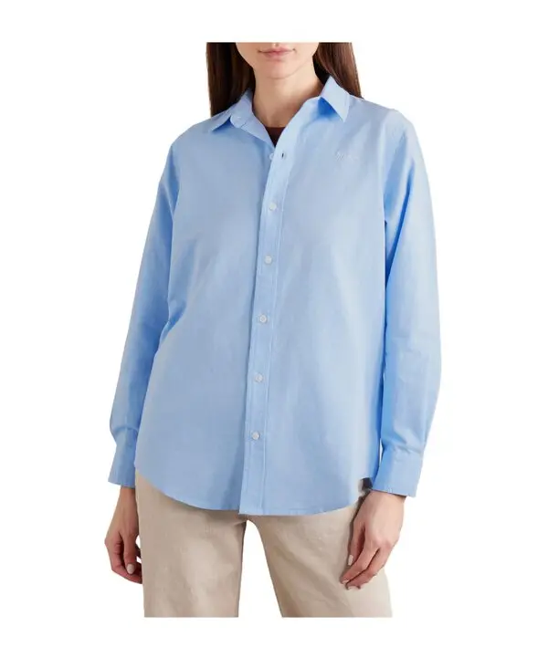 MOTHER Embroidered Cotton Shirt