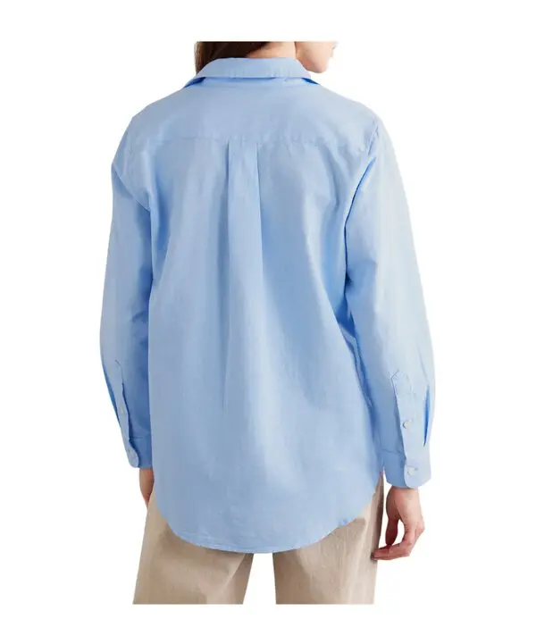 MOTHER Embroidered Cotton Shirt