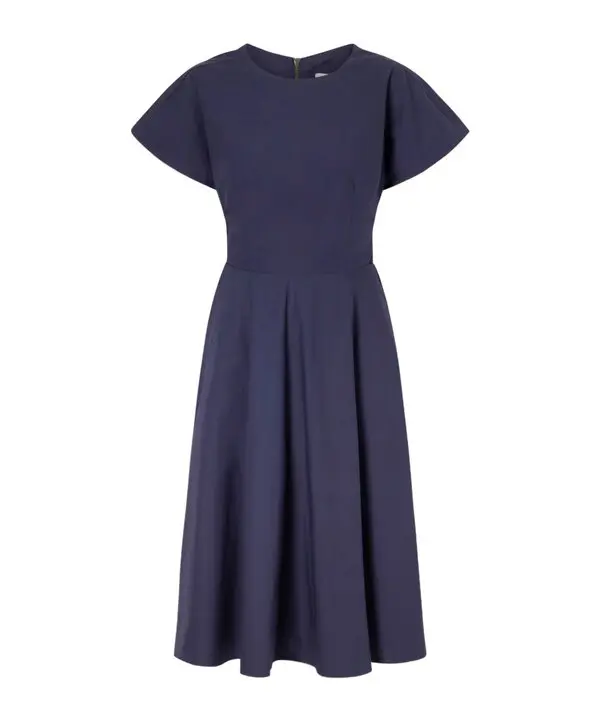 Rosie Assoulin Pleated Cotton-taffeta Midi Dress