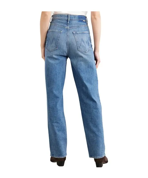 MOTHER High-rise Straight-leg Jeans