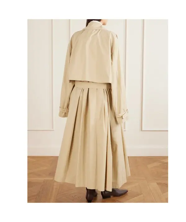 Calvin Klein Cotton Gabardine Trench Coat