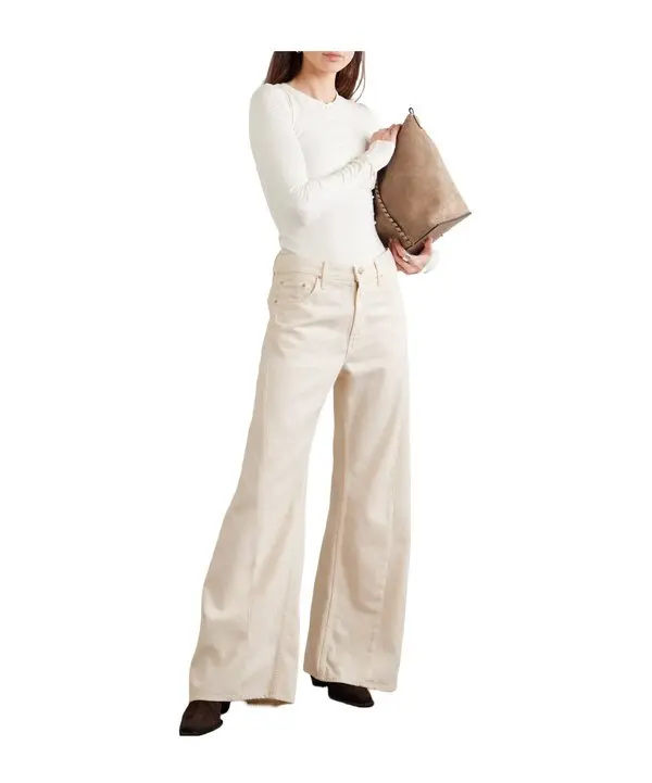 MOTHER High-rise Wide-leg Jeans