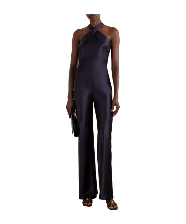 Galvan Eve Satin Jumpsuit