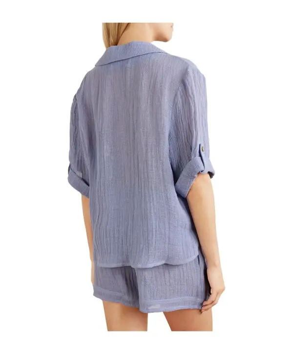 Le Kasha Casual Cropped Shirt
