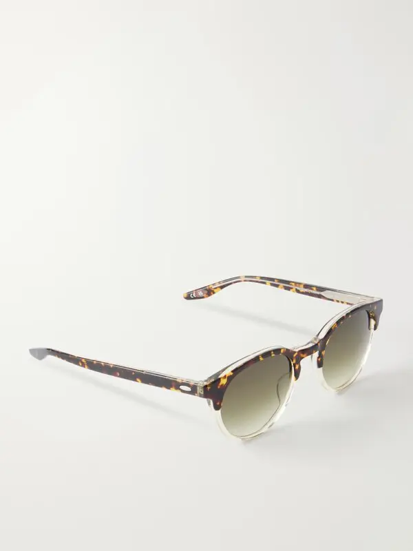 Barton Perreira Round Twotone Sunglasses