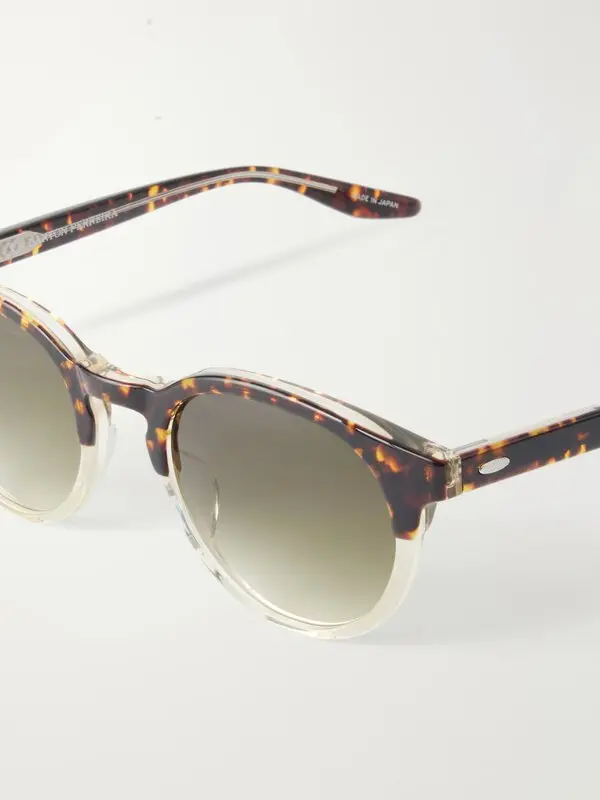 Barton Perreira Round Twotone Sunglasses