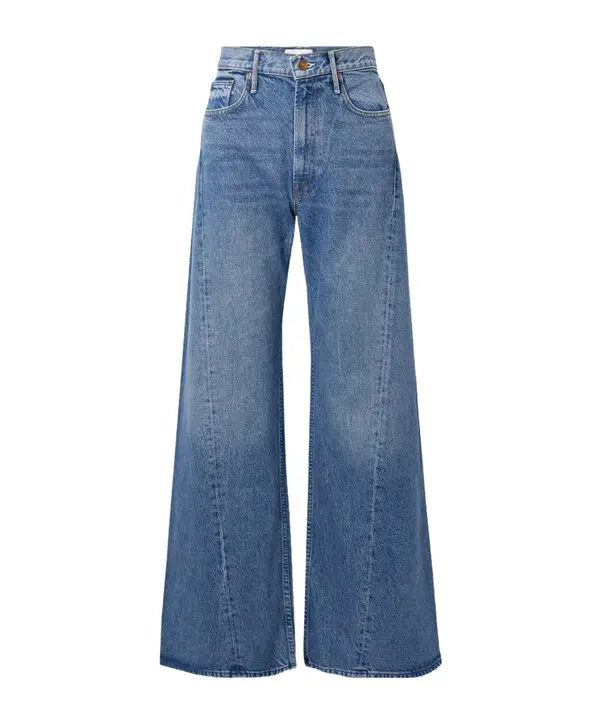 MOTHER Highrise Wideleg Jeans - Blue