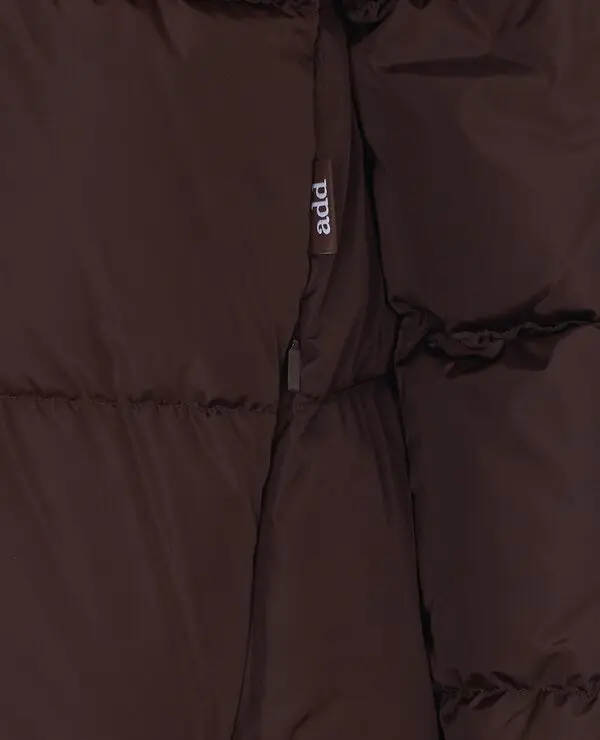 Add Hooded Quilted Down Jacket