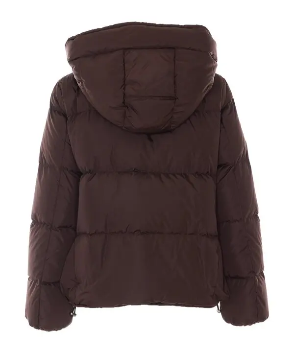 Add Hooded Quilted Down Jacket - No