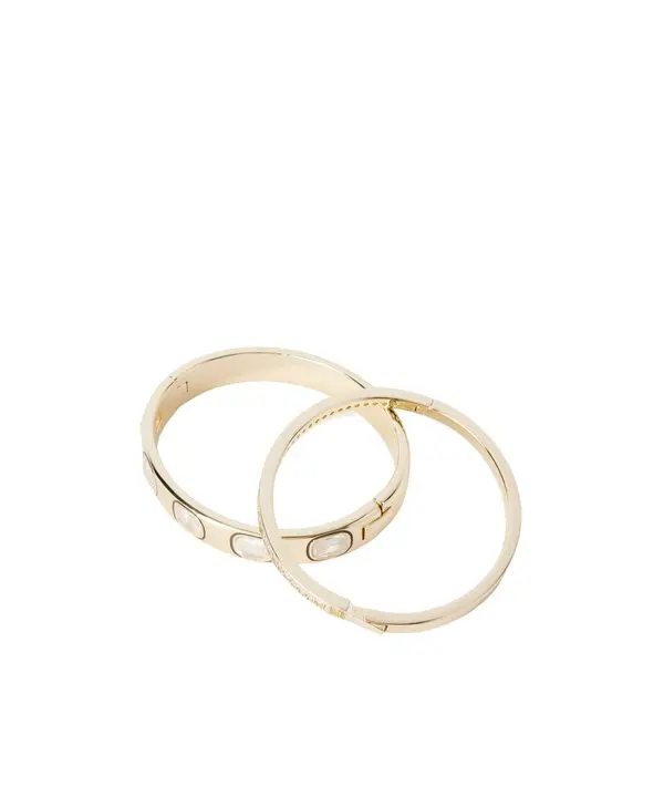 Assouline Crystal And Enamel Cuffs
