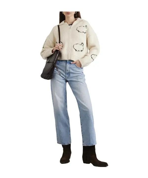 MOTHER High-rise Straight-leg Jeans