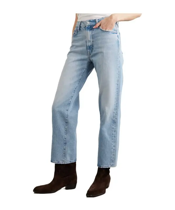 MOTHER High-rise Straight-leg Jeans