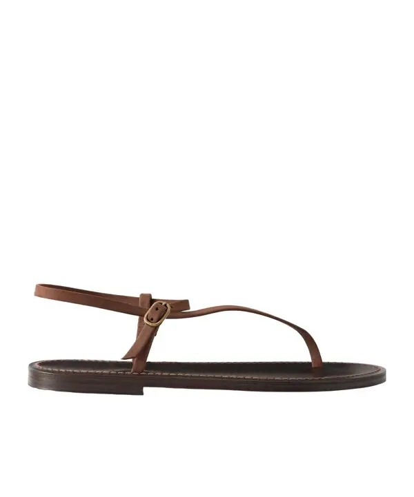 K.JACQUES Vassili Nubuck Thong Sandals - Black