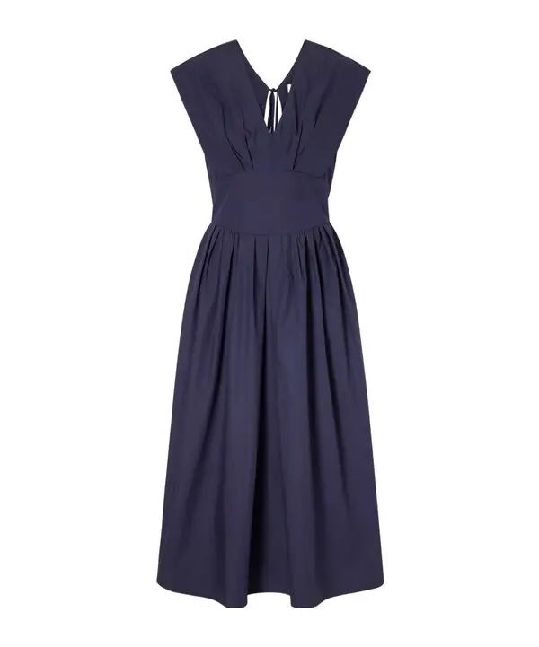 Rosie Assoulin Gathered Cotton-taffeta Midi Dress