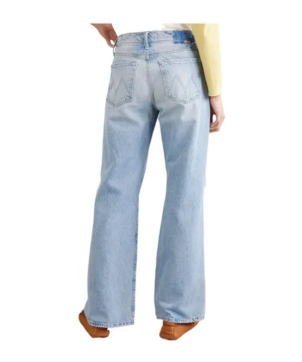 MOTHER Distressed High-rise Straight-leg Jeans