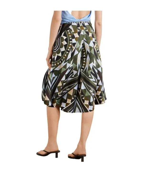 Emilio Pucci Printed Silk-twill Wide-leg Pants
