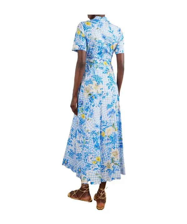 MARY KATRANTZOU Floral Cotton-blend Maxi Dress