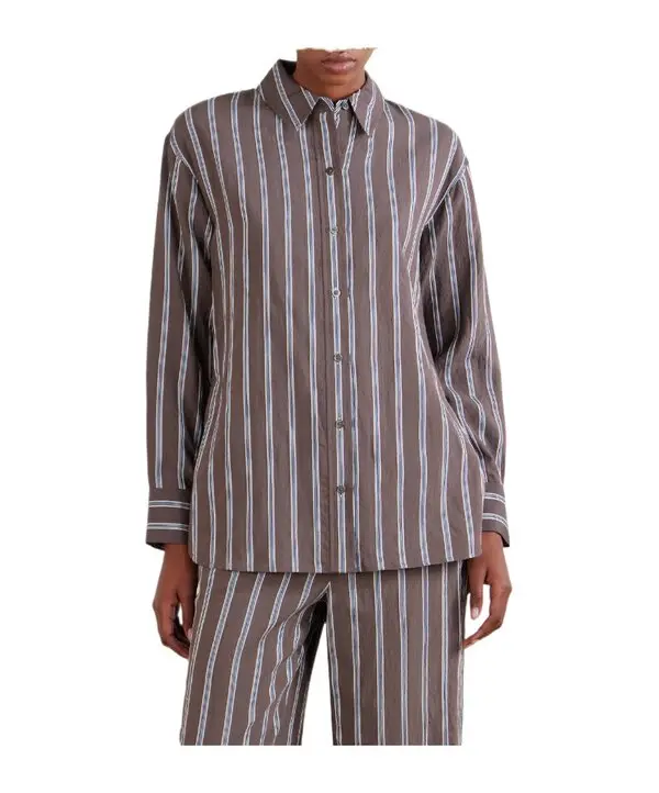 Veronica Beard Striped Woven Shirt