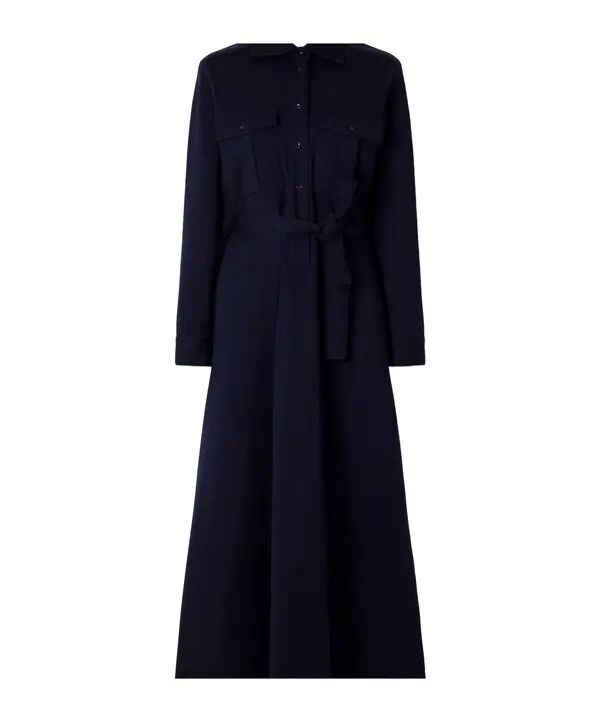 Giuliva Heritage Dora Wool-jersey Midi Dress - Black