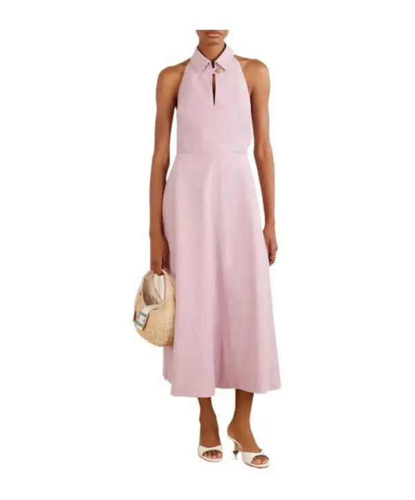 Veronica Beard Halterneck Midi Dress