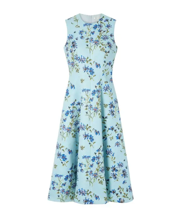EMILIA WICKSTEAD Floral-print Faille Midi Dress