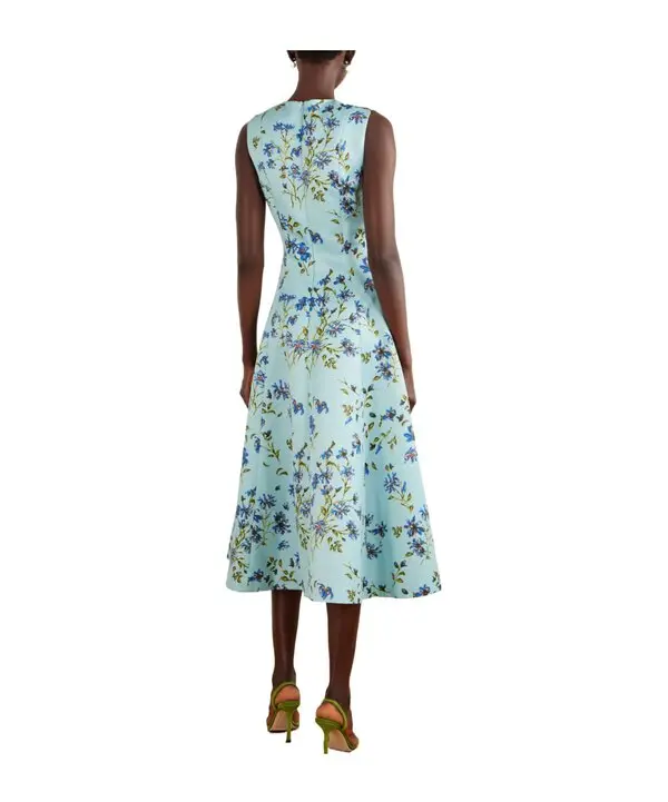 EMILIA WICKSTEAD Floral-print Faille Midi Dress