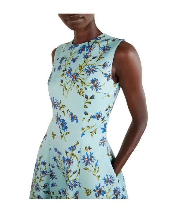 EMILIA WICKSTEAD Floral-print Faille Midi Dress