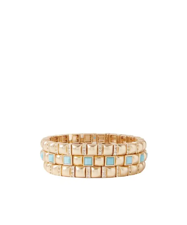 Assouline Multilayer Gold Tone Bracelet - No