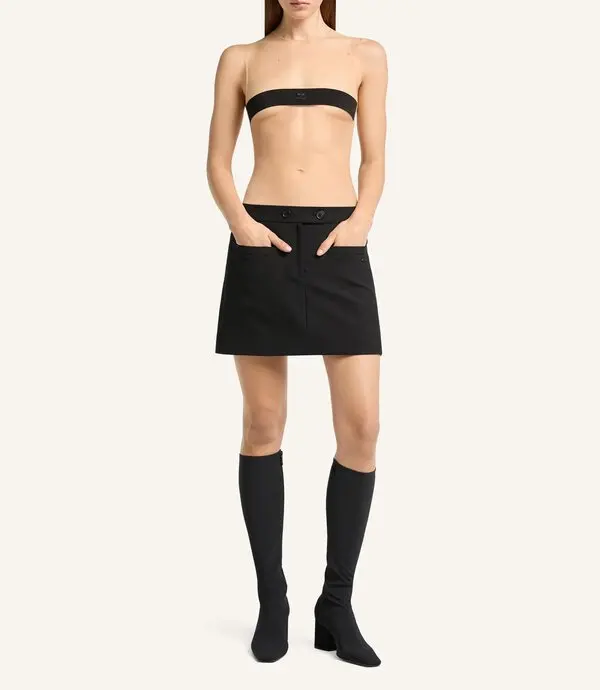 COURREGES Courrèges Bandeau Waist Mini Skirt