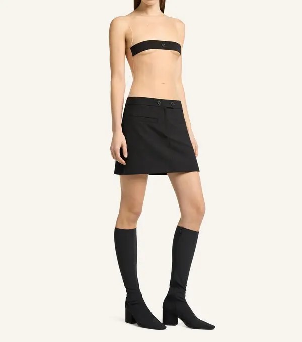 COURREGES Courrèges Bandeau Waist Mini Skirt